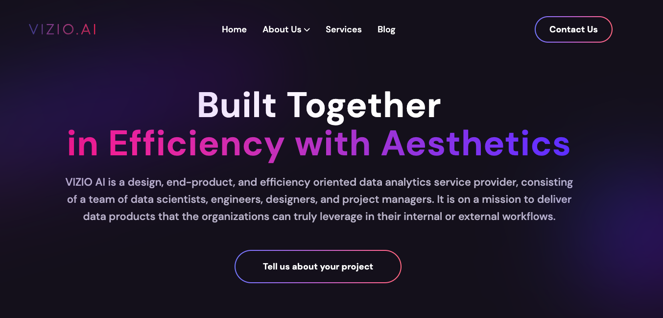 Vizio AI | Advanced Data Analysis & Visualization Services