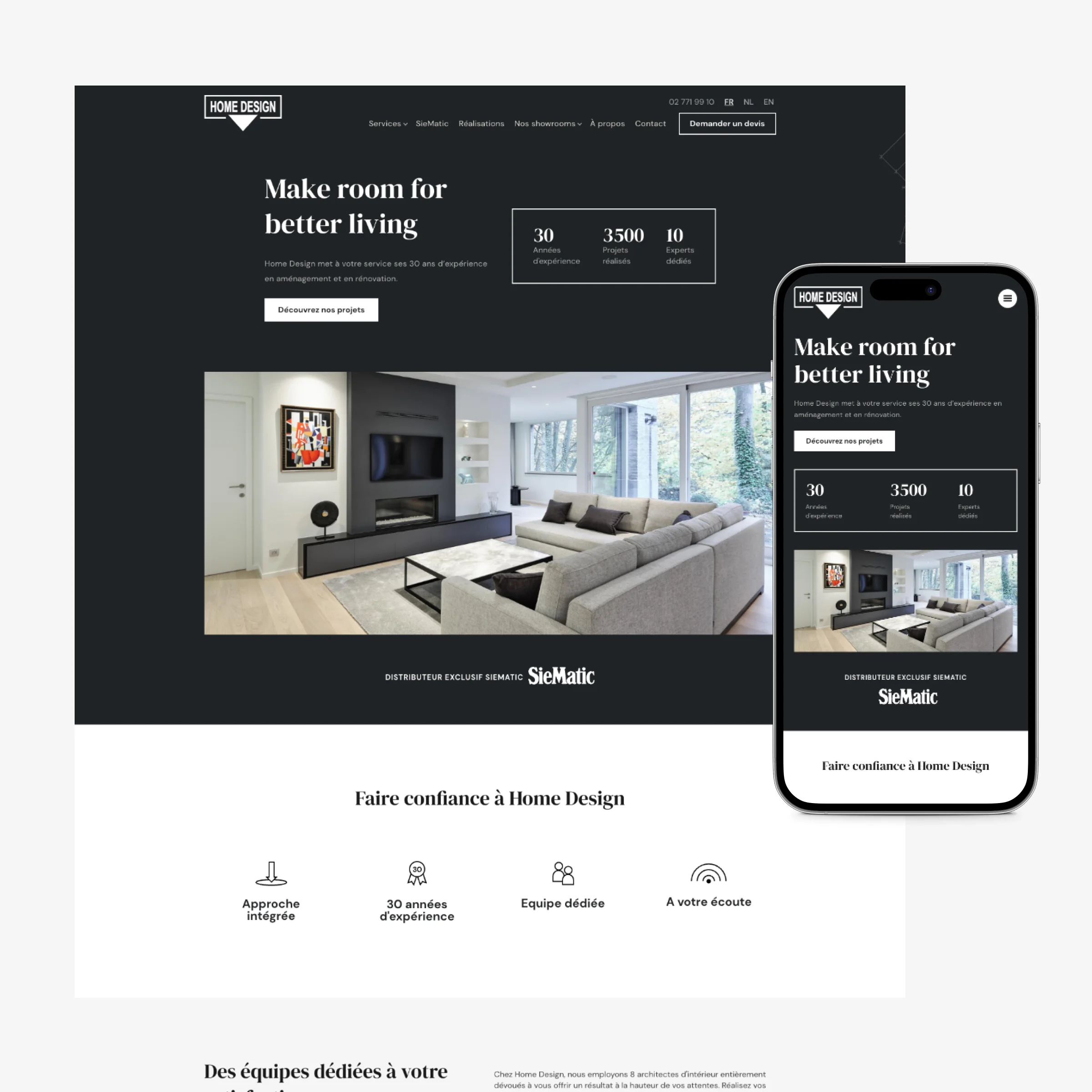Nouveau site Webflow optimisé SEO pour Home Design | maastery