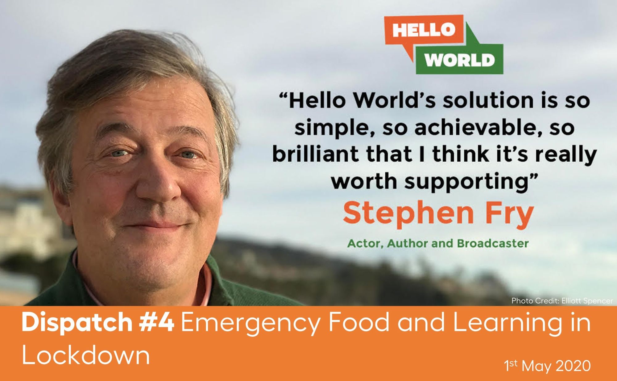Dispatch #4 Emergency Food and Learning in Lockdown · Hello World