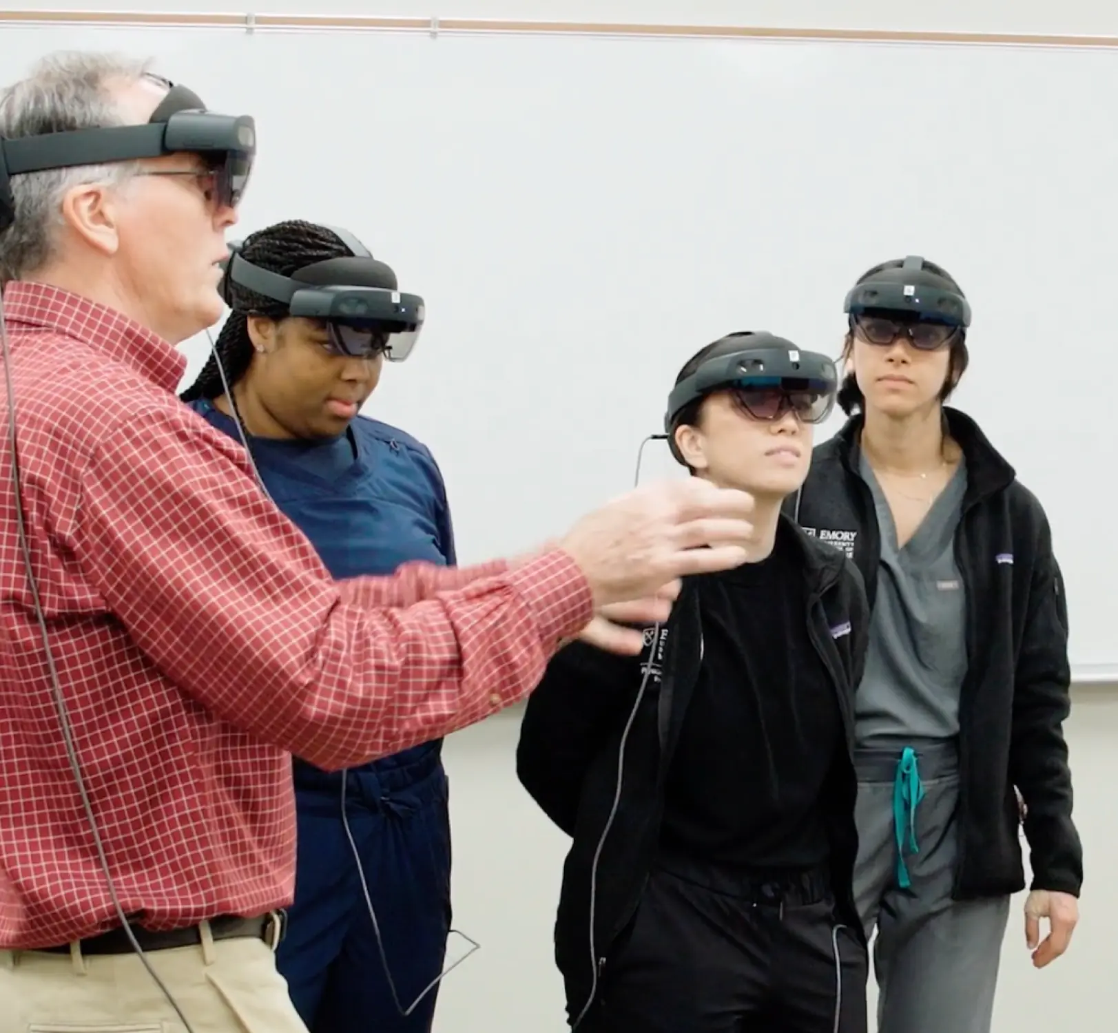 Full-body 3D anatomy education with augmented reality.