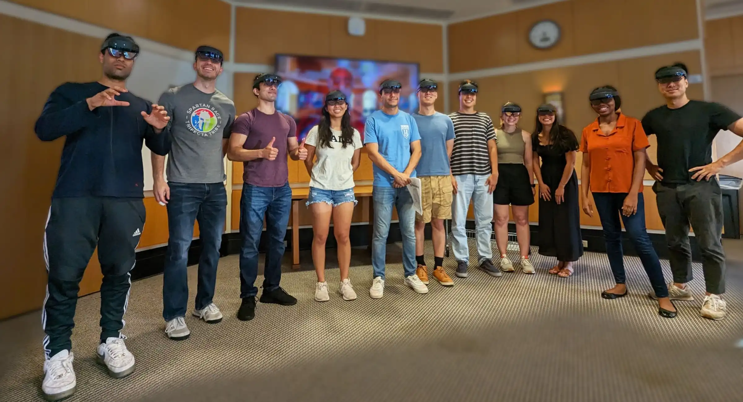 Full-body 3D anatomy education with augmented reality.