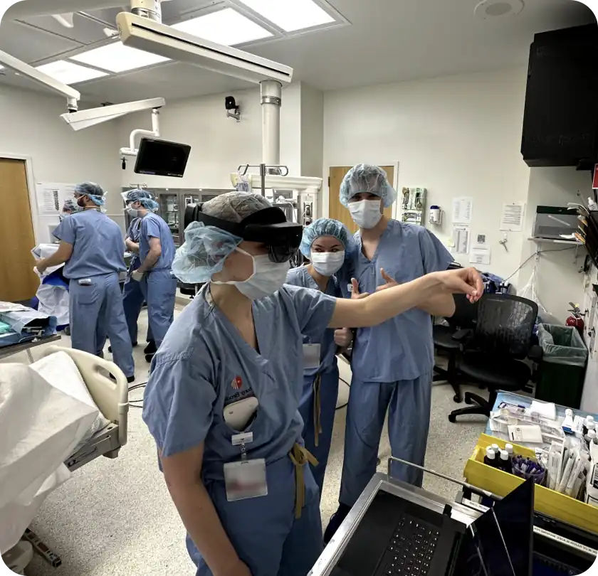 A new standard of surgery using augmented reality.