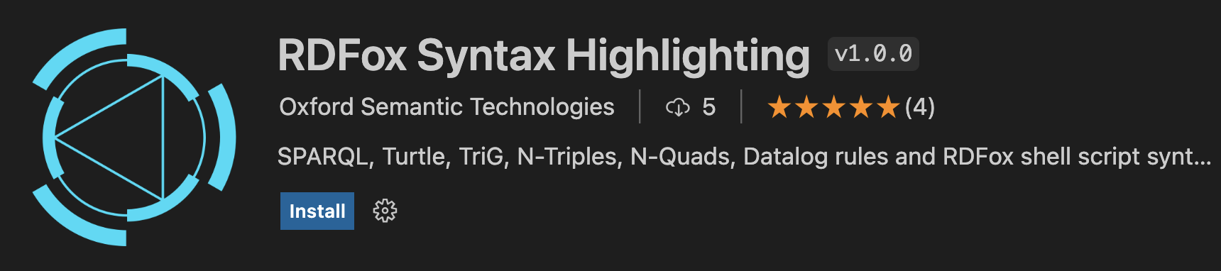 The RDFox Syntax Highlighting VS Code Extension | 1 min read | Jul 14, 2023
