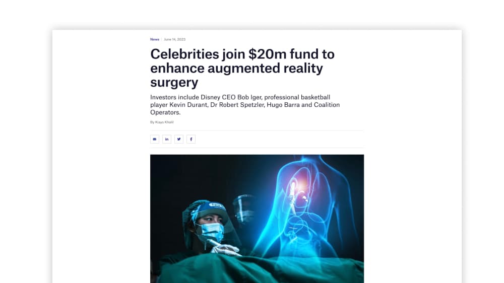 We are on mission to make AR the standard of care | Medivis