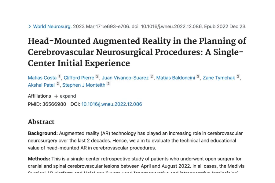 Clinical research | Medivis