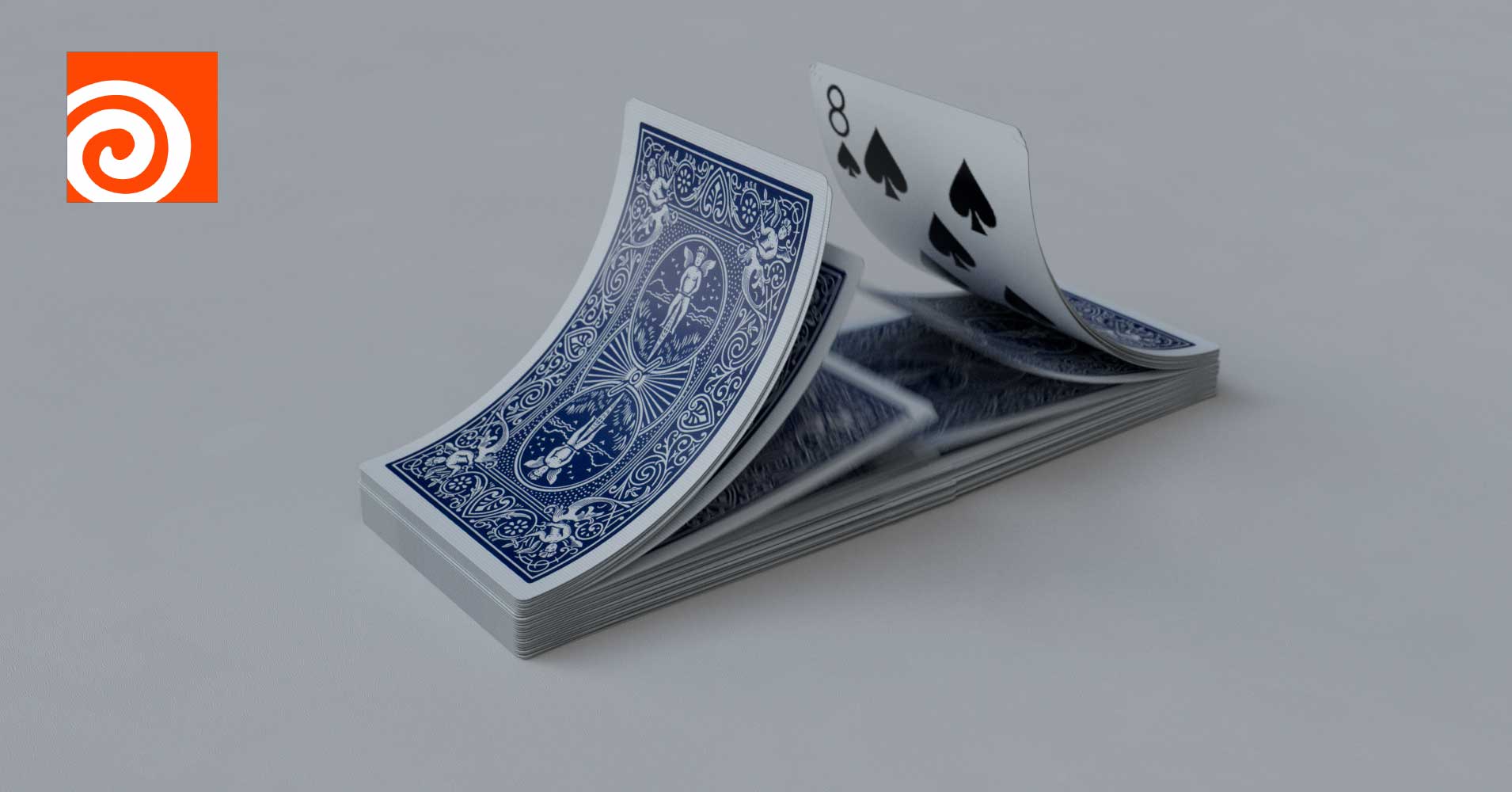 3D Playing Cards Shuffle Animation