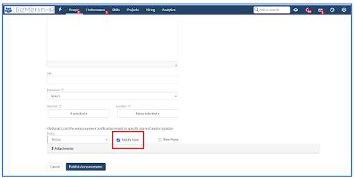 How to create an Announcement?