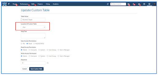 How to create custom tables