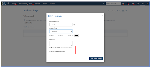 How to create custom tables