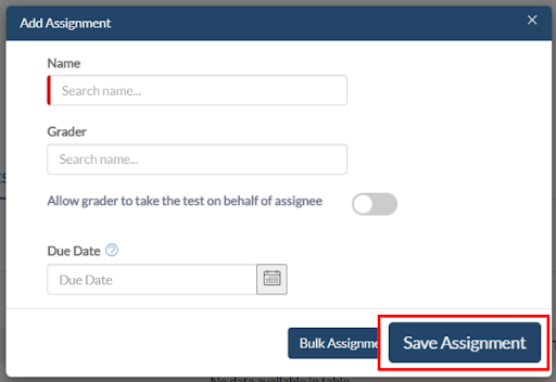 How to assign a Test