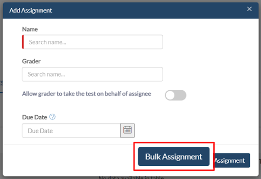 How to assign a Test