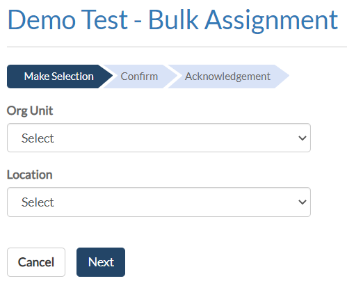 How to assign a Test