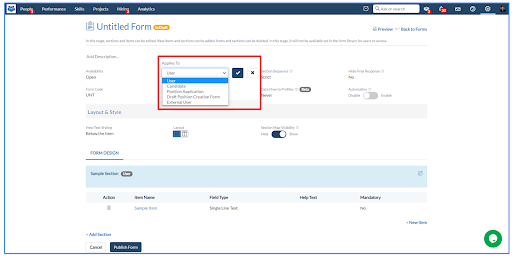 How to setup a form?