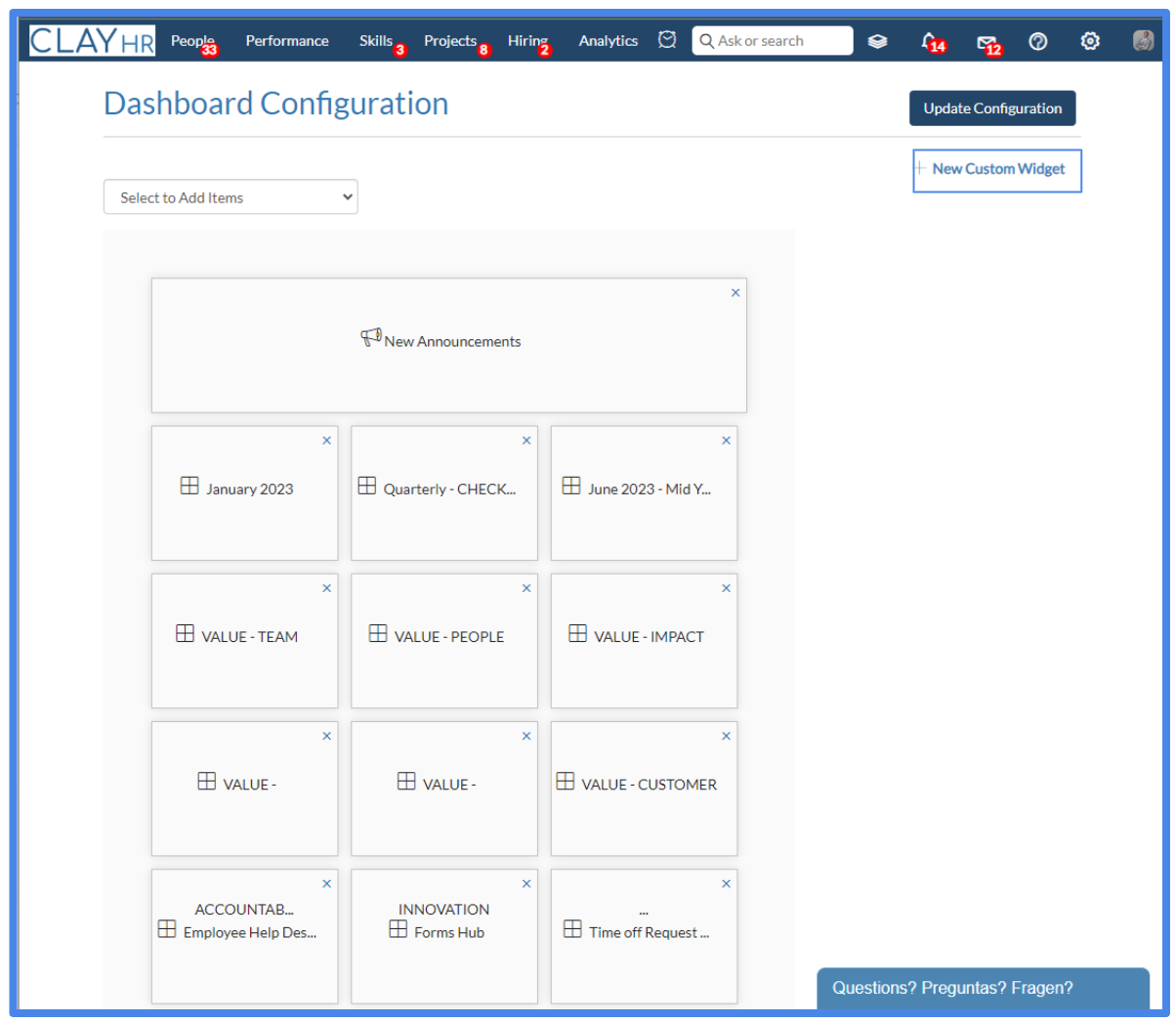 How to Create and Configure the Homepage Dashboard