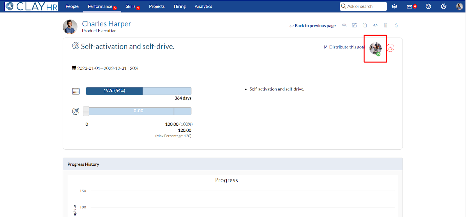 How to Check and Update the Goal Status