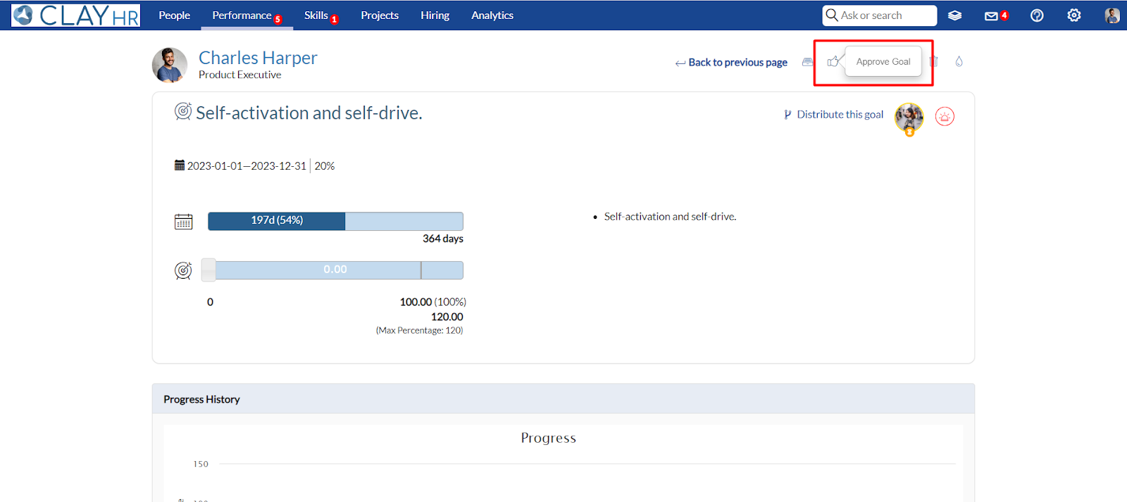 How to Check and Update the Goal Status