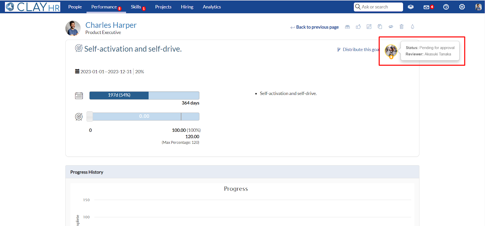 How to Check and Update the Goal Status