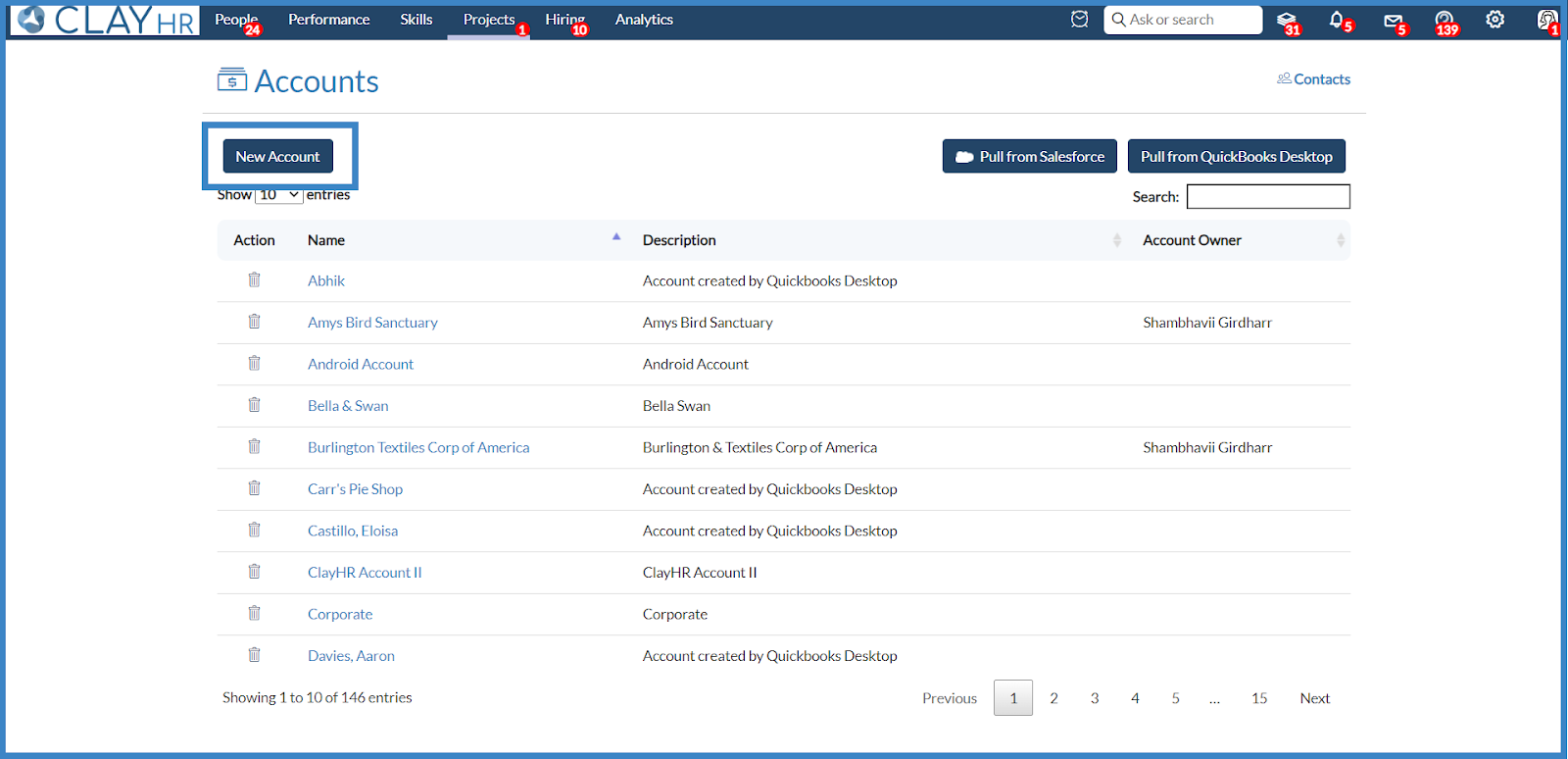 Creating a New Account