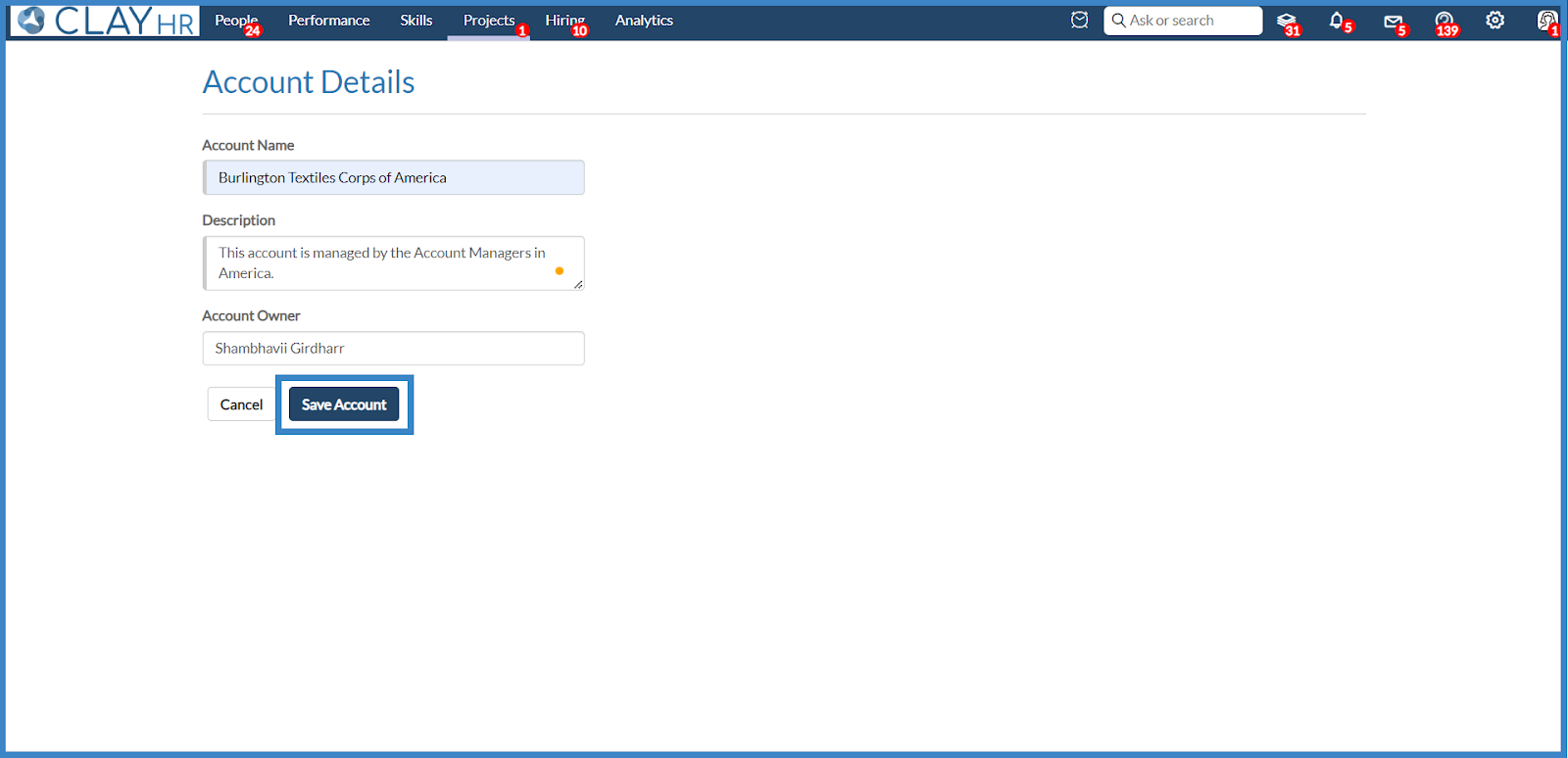 Creating a New Account