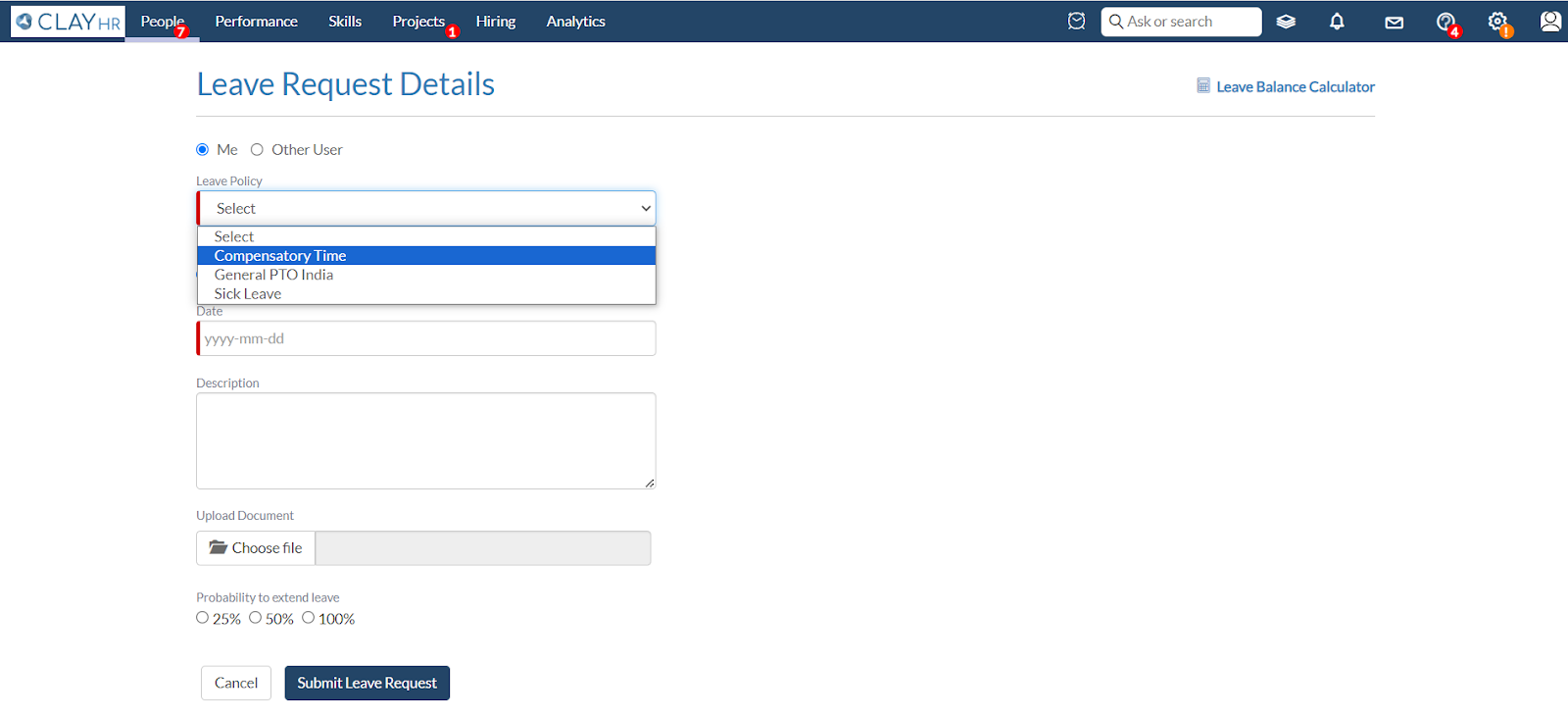 How to Apply a Leave Request