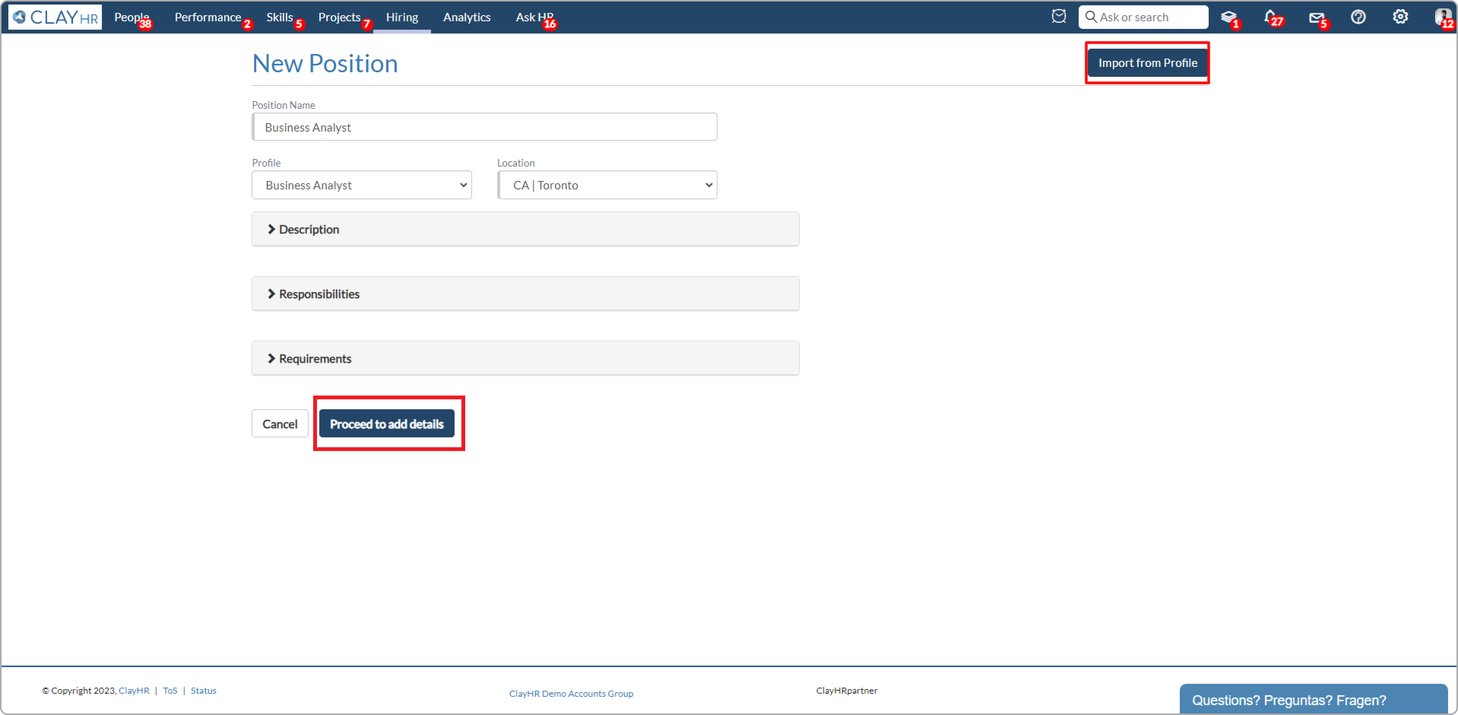 How to Create a New Position?