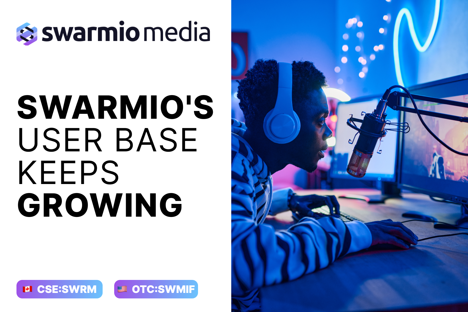 Swarmio's User Base Keeps Growing | VHLA Media