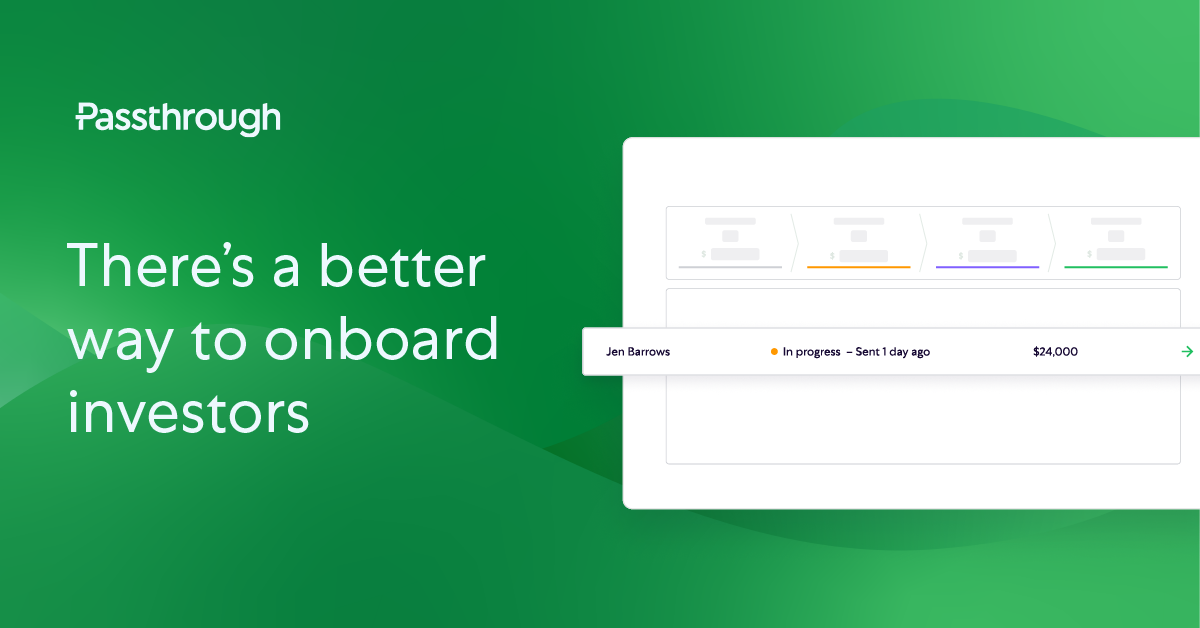 Electronic Subscription Documents | Passthrough