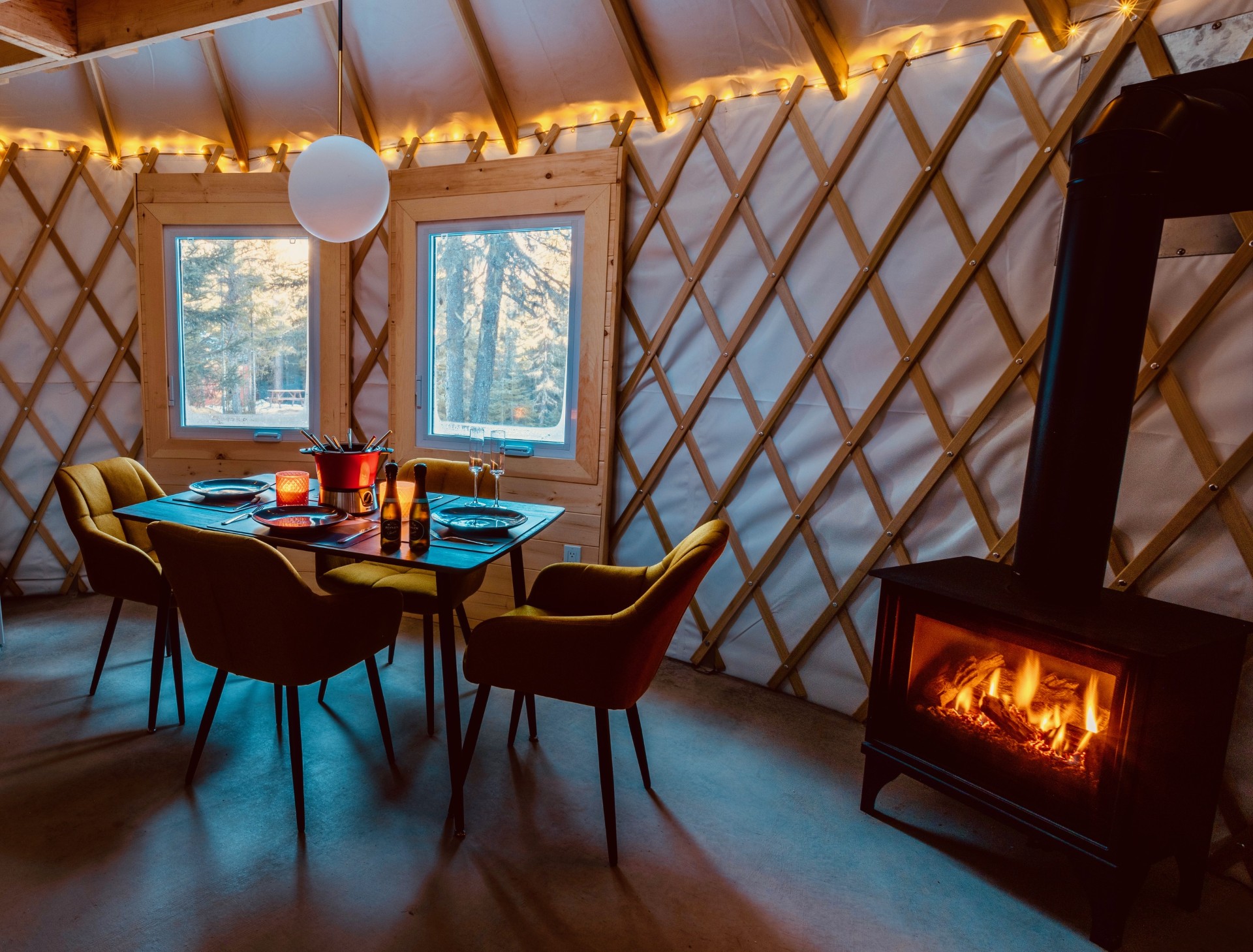 Yourte Expérience Charlevoix : Le grand confort de nos yourtes