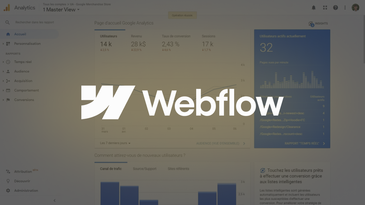Comment intégrer google Analytics à Webflow ? | Agence Webflow - LightWeb