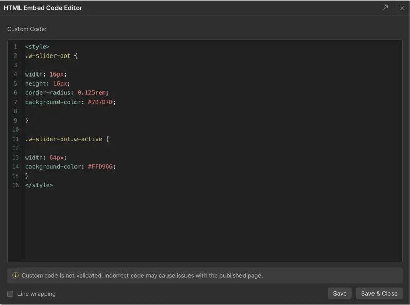 Comment personnaliser les slider dots sur Webflow ? | Agence Webflow ...