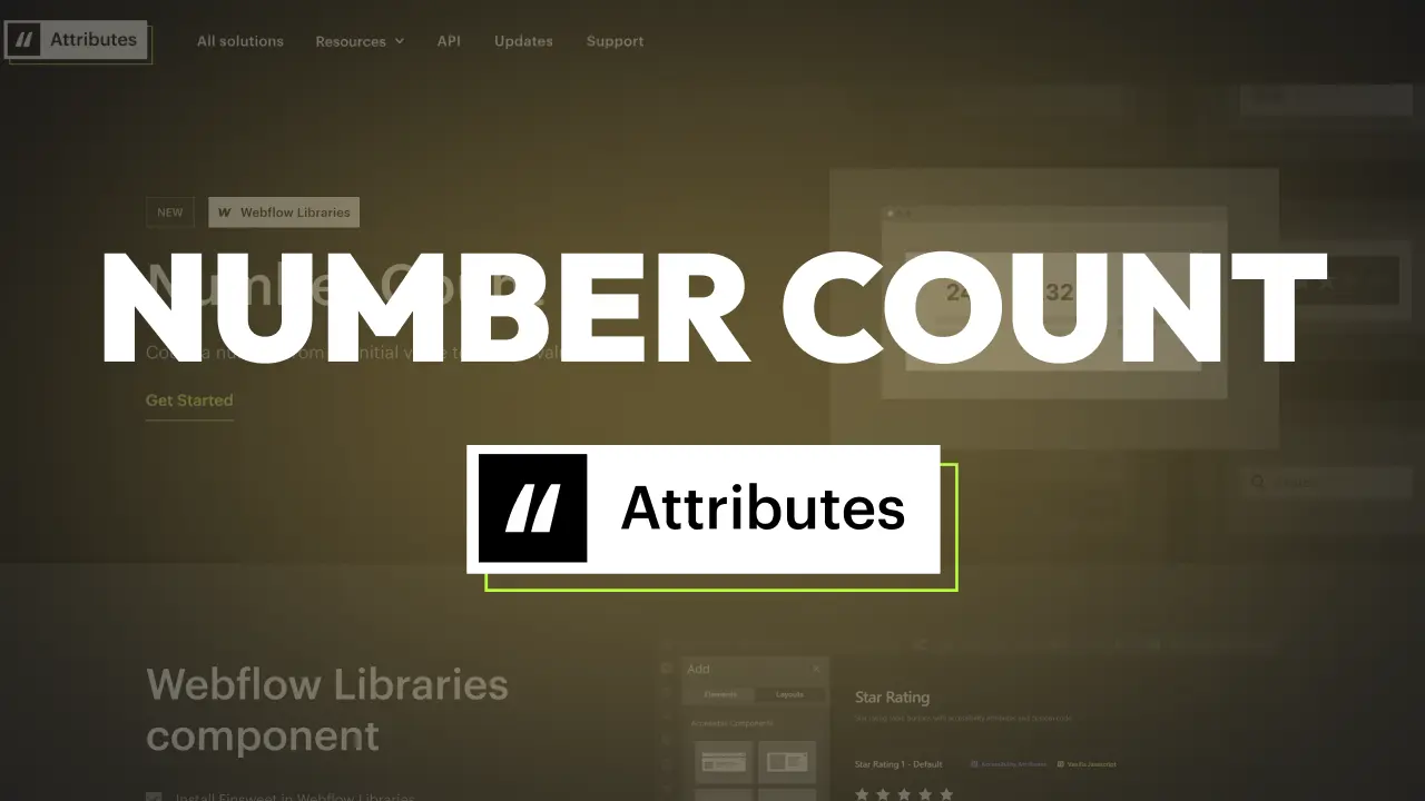 Comment faire défiler un nombre sur Webflow - Finsweet Attributes ...