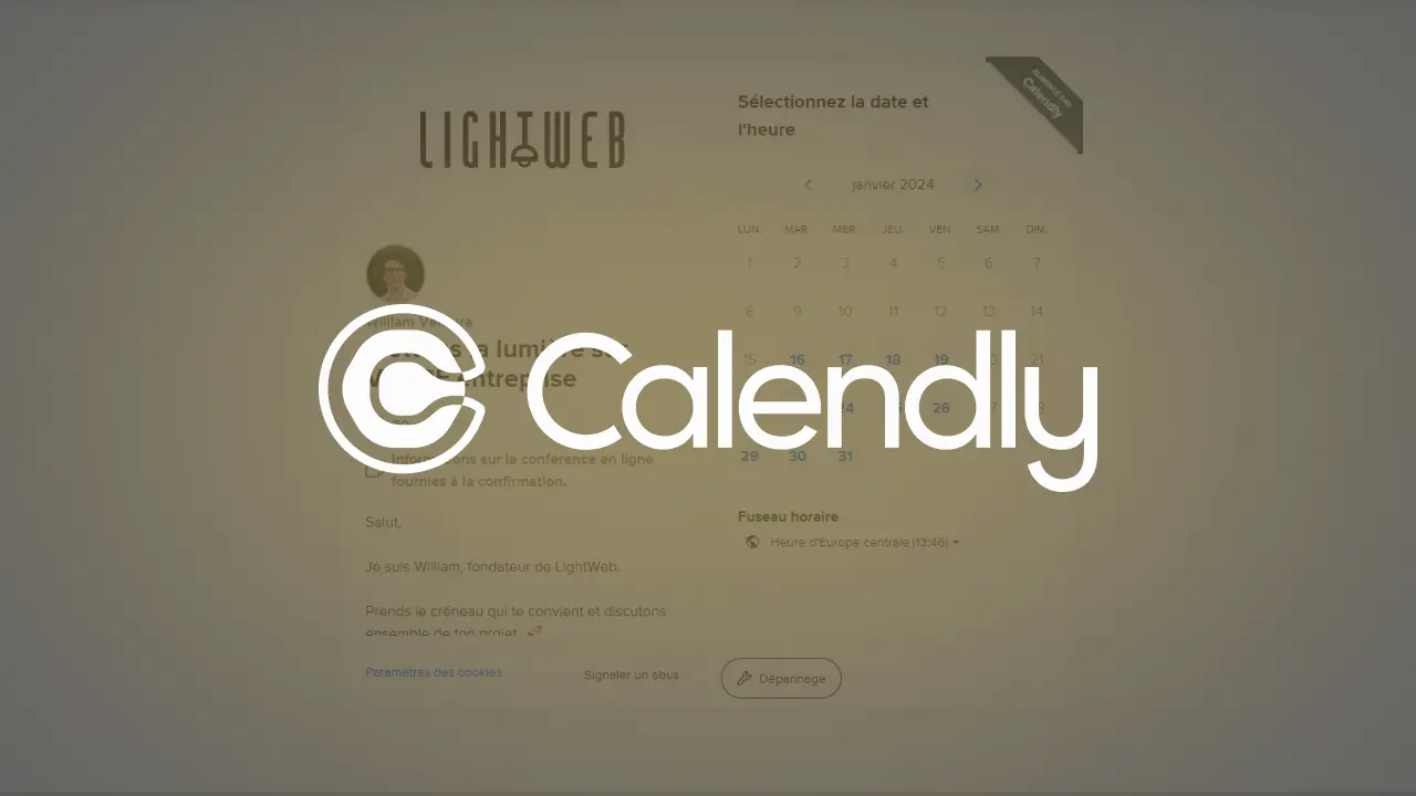 Comment intégrer Calendly à Webflow ? | Agence Webflow - LightWeb