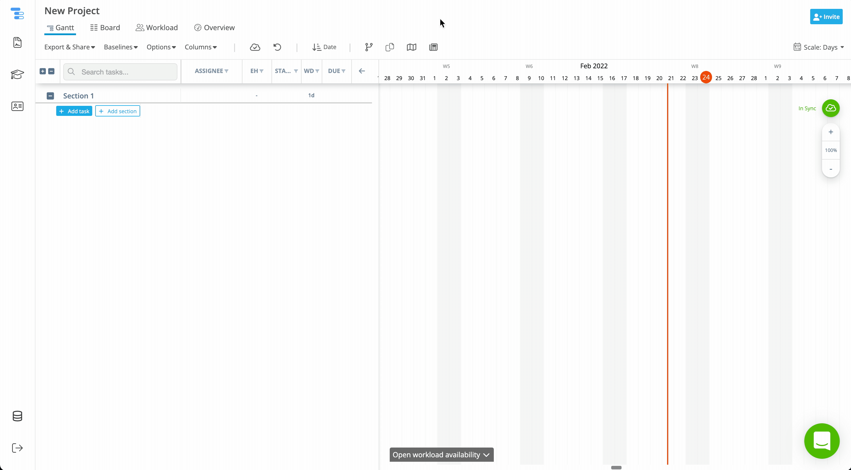 Instagantt | What are Sections