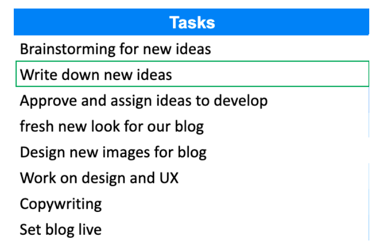 Free Task List Template by Instagantt