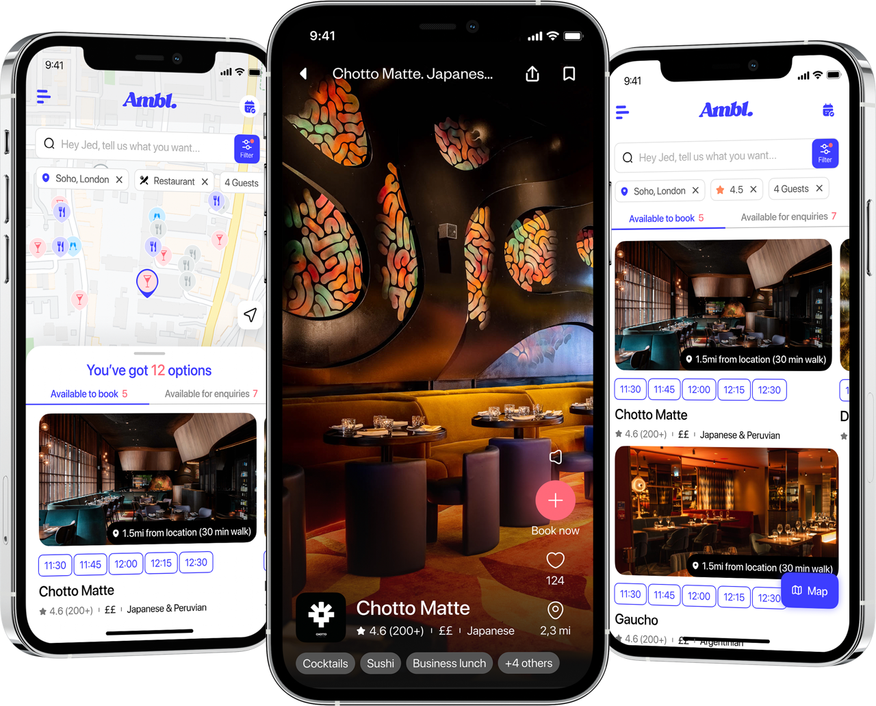 AMBL - Helping people find last-minute reservations.