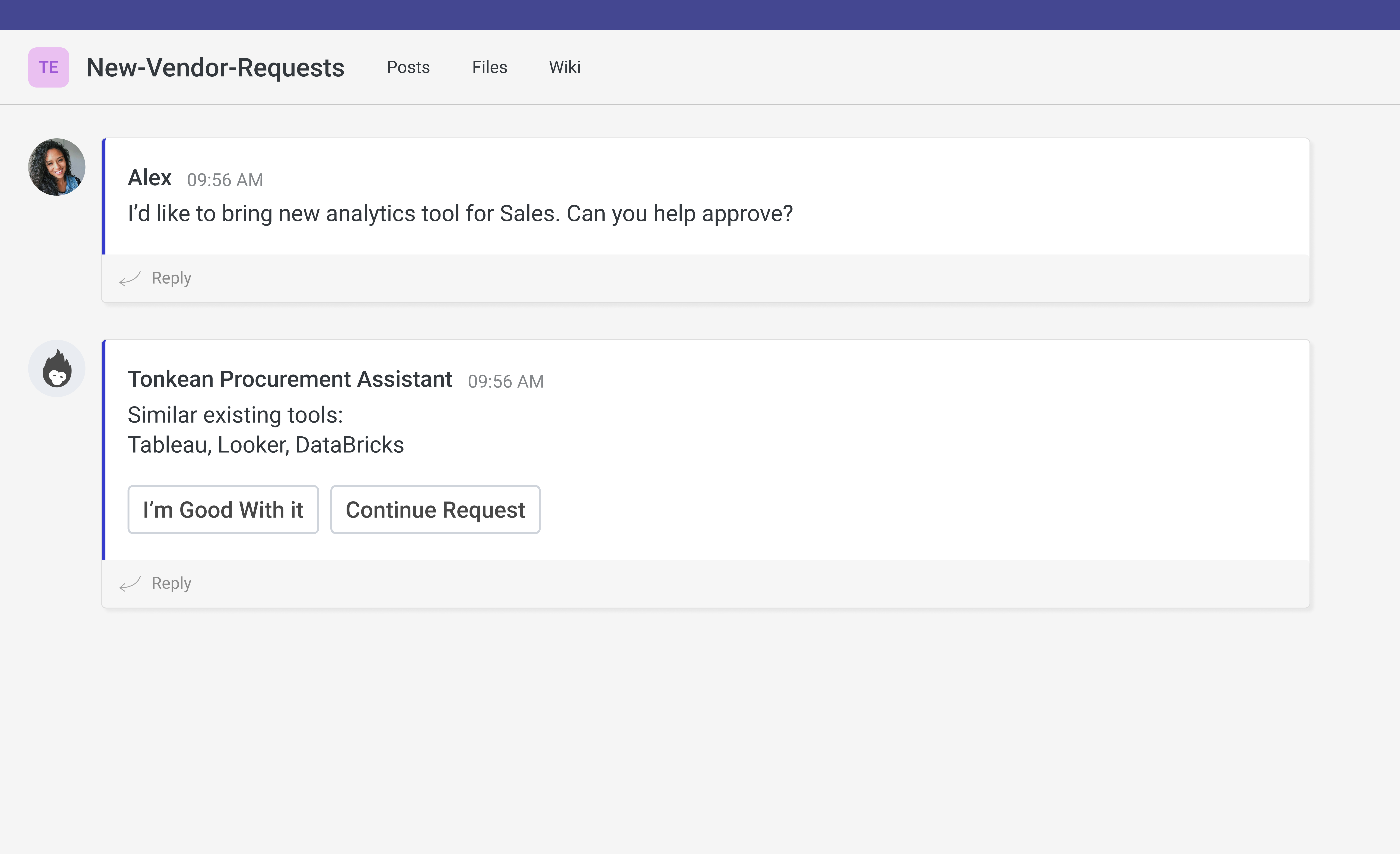 Tonkean Platform - MS Teams Intake
