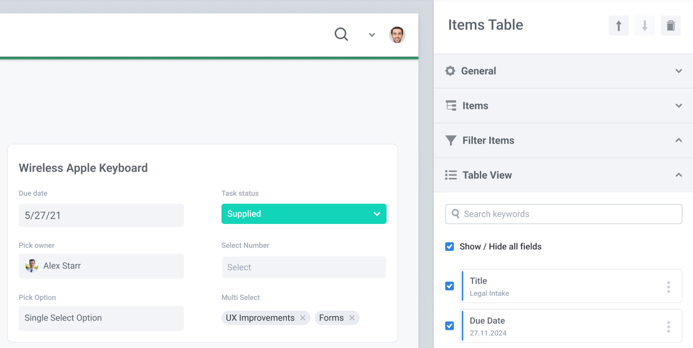 Tonkean Platform - Request Status Tracker