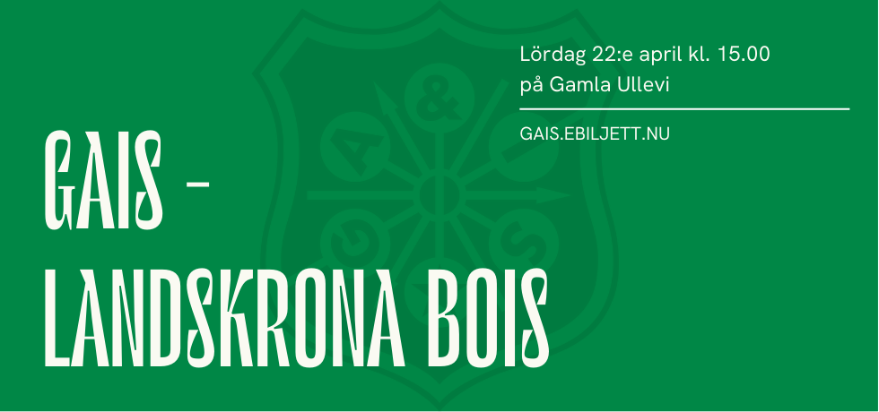GAIS | Truppen mot Landskrona BoIS