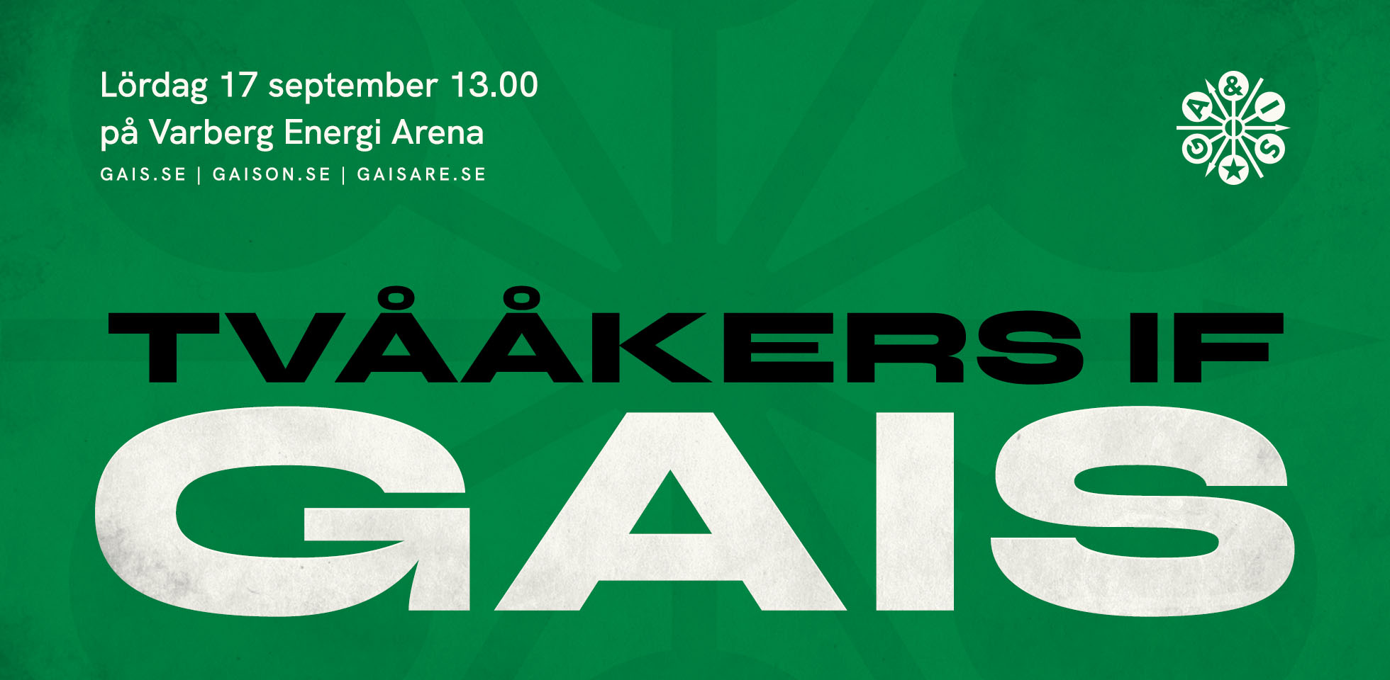 GAIS | Biljettinformation: Tvååkers IF 17:e september