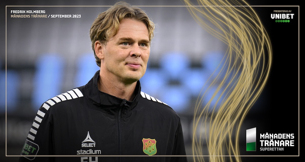 GAIS | Fredrik Holmberg är Månadens Tränare i september