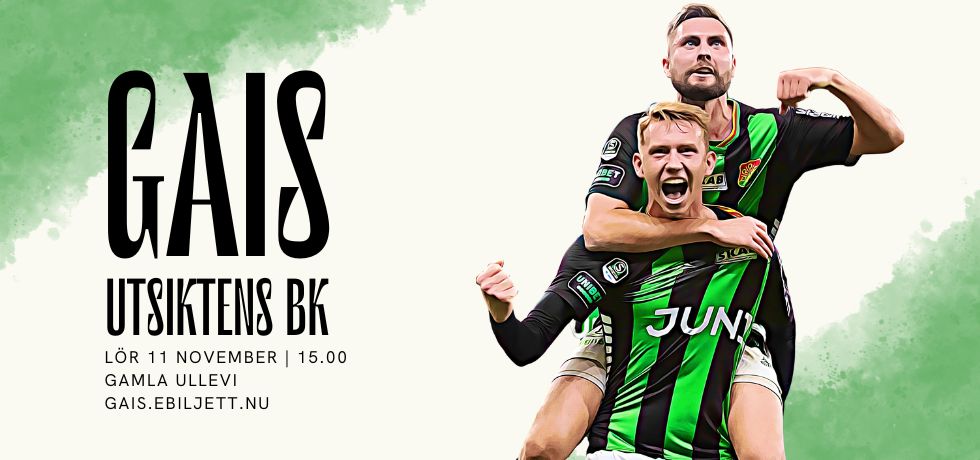 GAIS | Truppen mot Utsiktens BK