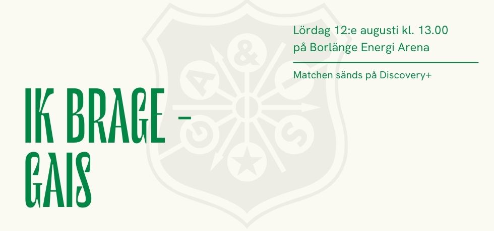 GAIS | Truppen mot IK Brage