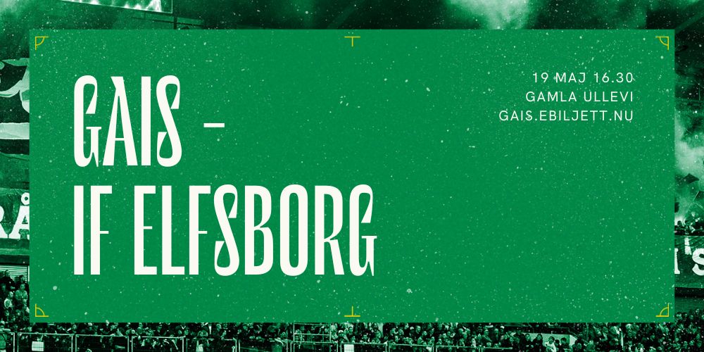 GAIS | Truppen mot Utsiktens BK