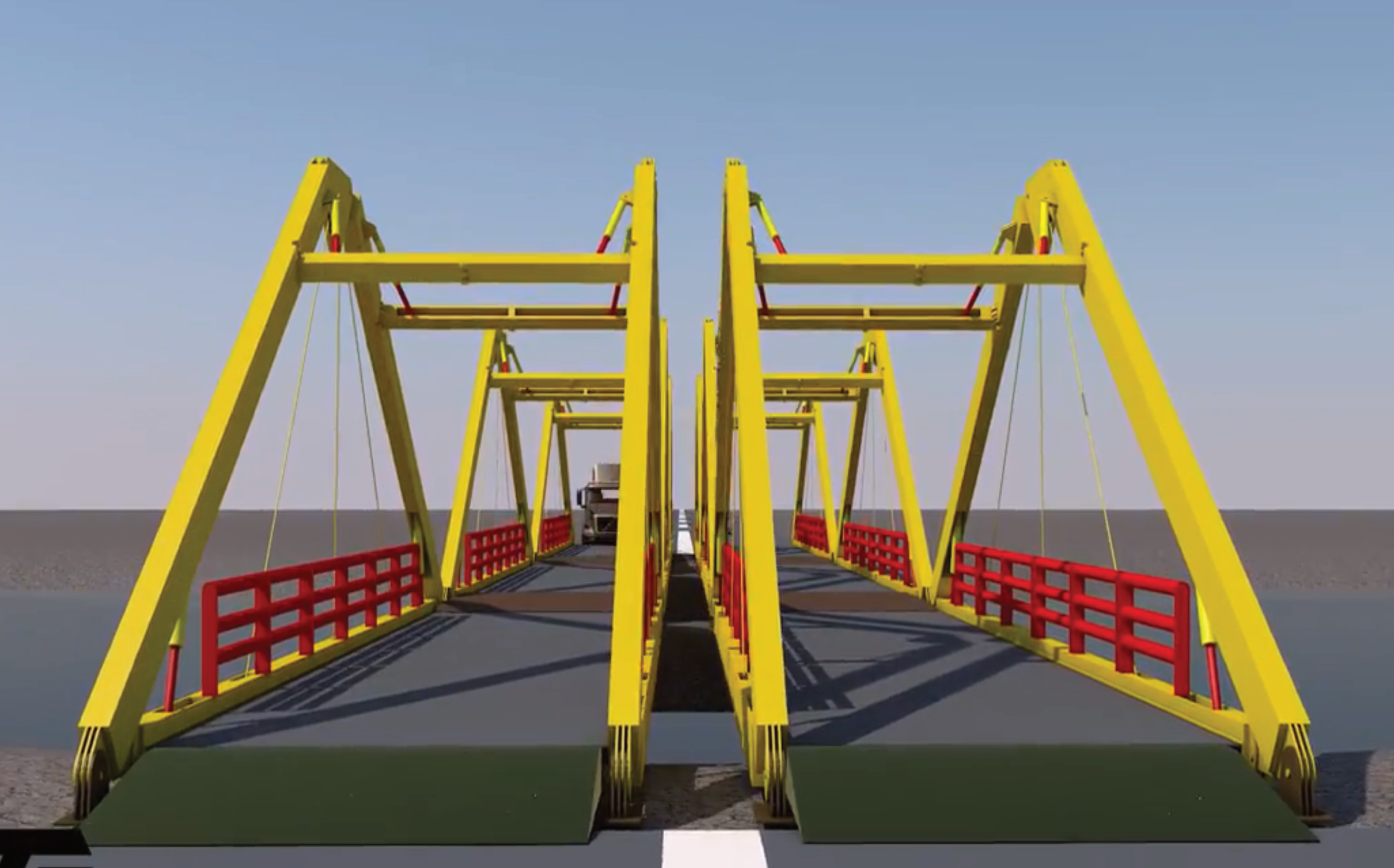 Innovative active heave compensated gangway