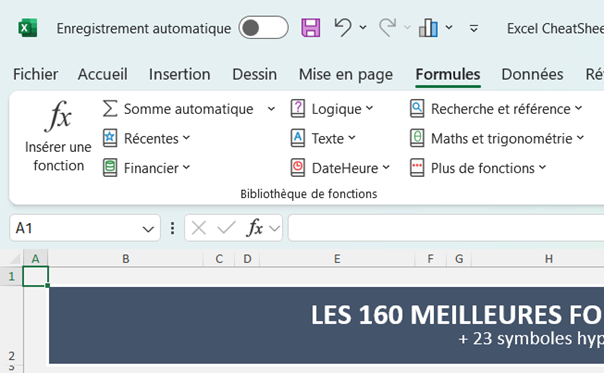 Les 160 fonctions d'Excel à connaitre absolument