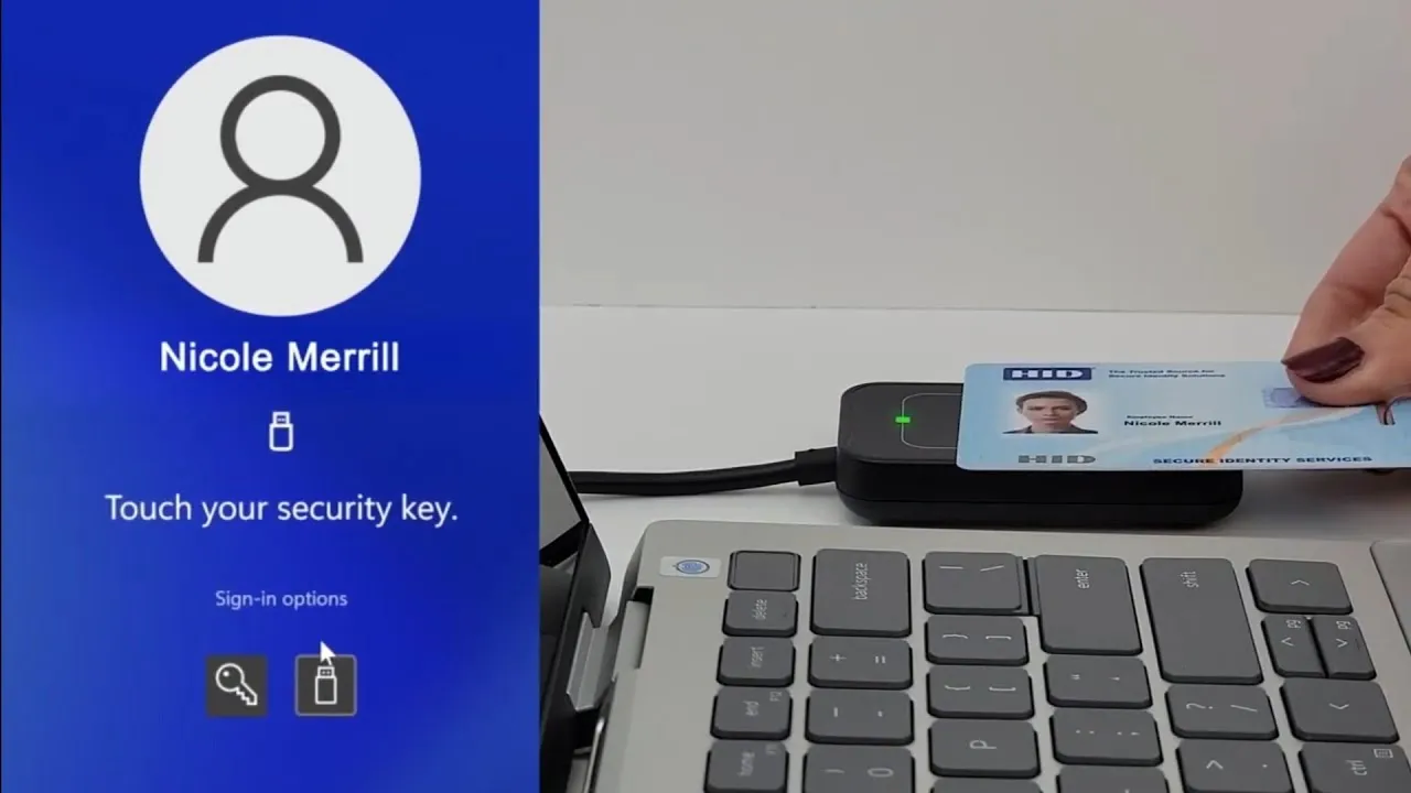 Badge ID as a Managed FIDO Security Key