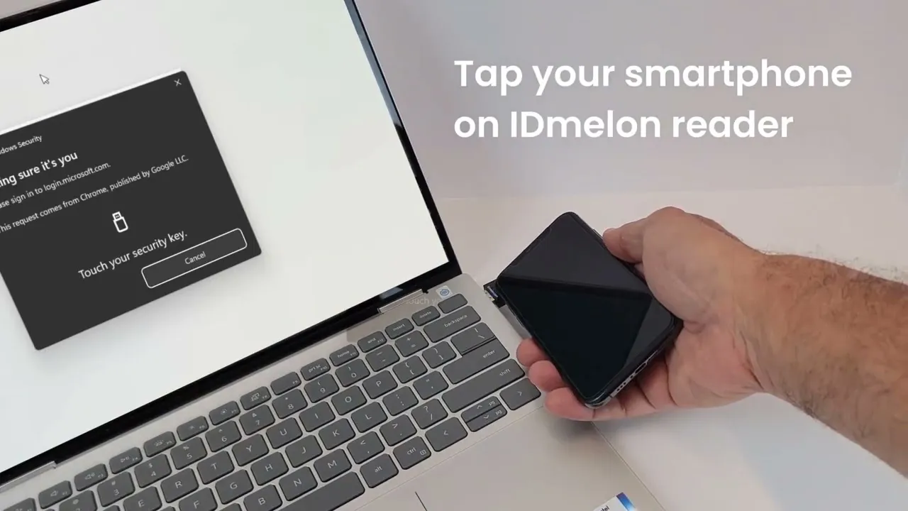 IDmelon Reader for Tap to Go Login with Smartphone