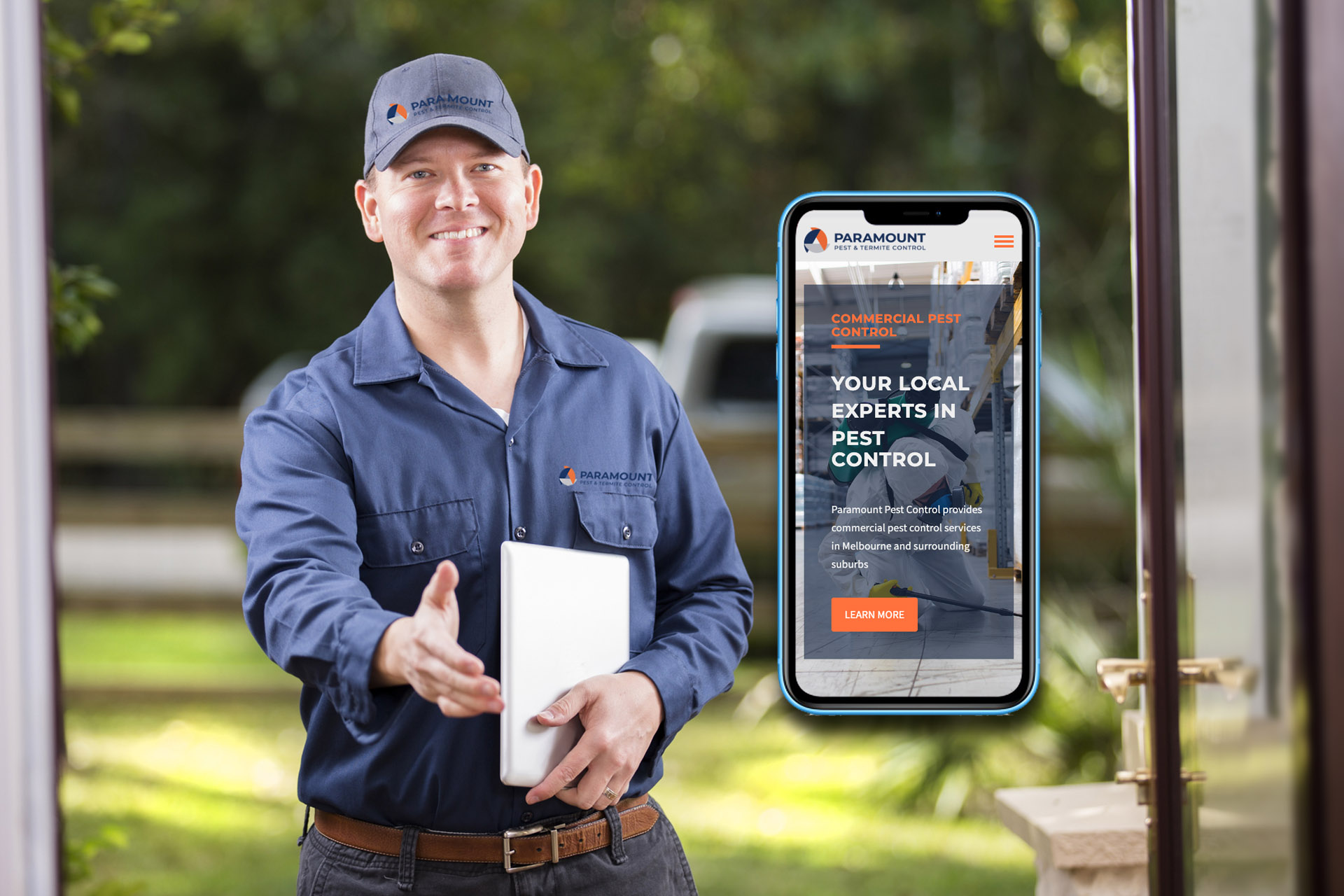 Paramount Pest Control lead generation website design