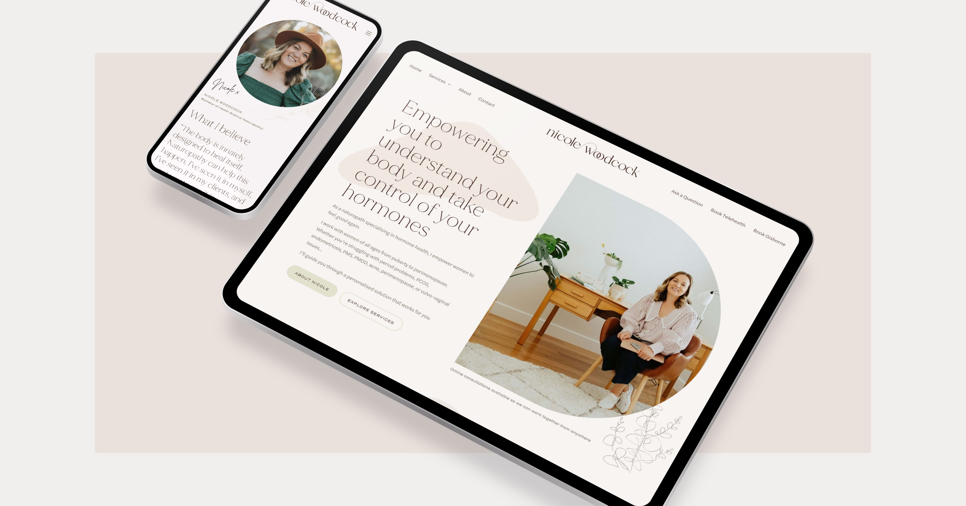 Custom Web Design for Nicole Woodcock Naturopath | Creative Revolution