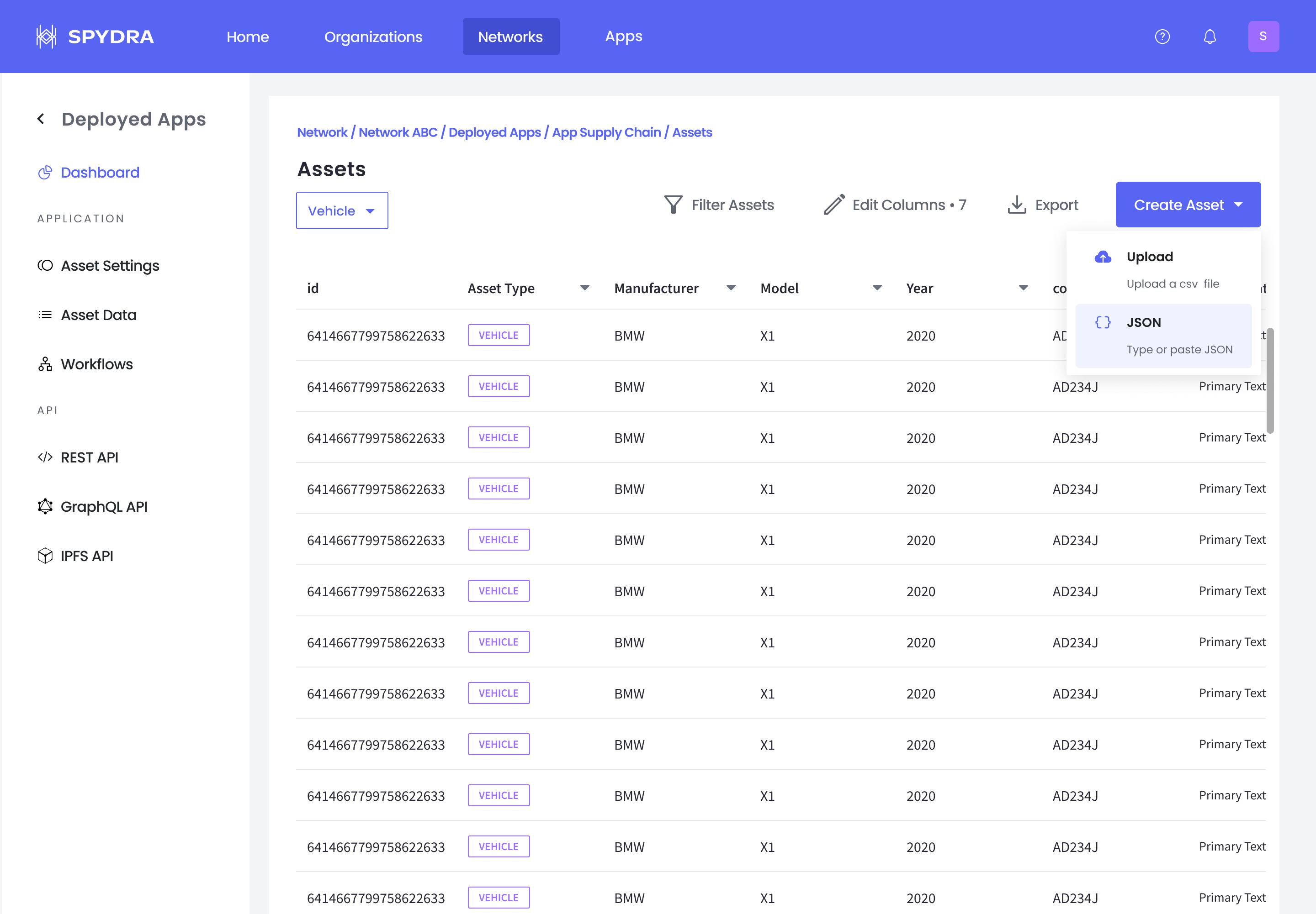 Asset Data | Get an in-depth view of blockchain data